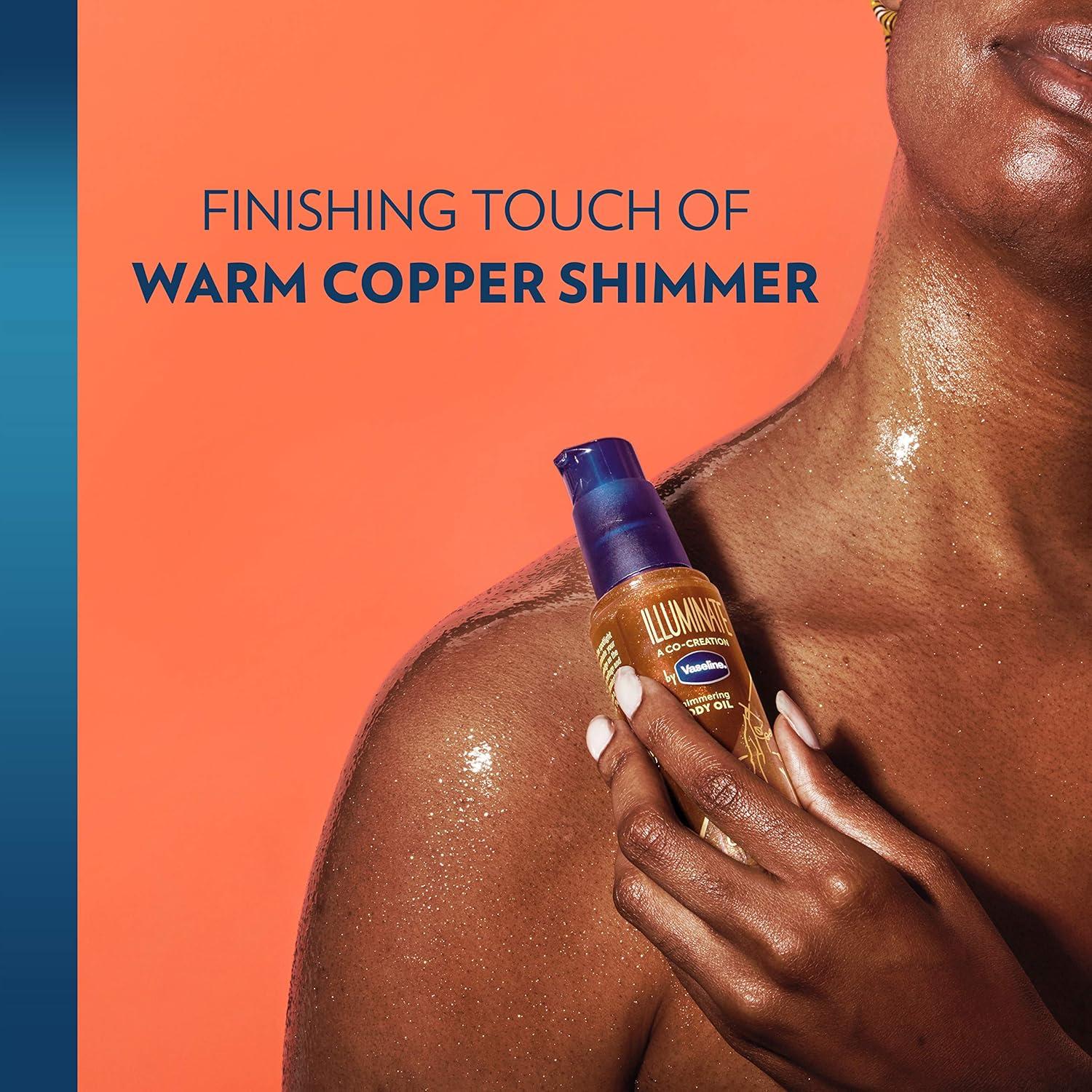 Vaseline Illuminate Me Shimmering Body Oil Created for Melanin Rich ...